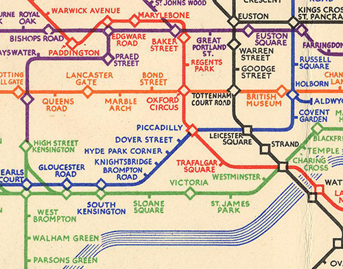 Harry Beck, 1933 Mapa del metro de Londres - Barbara Urrutia-Badilla